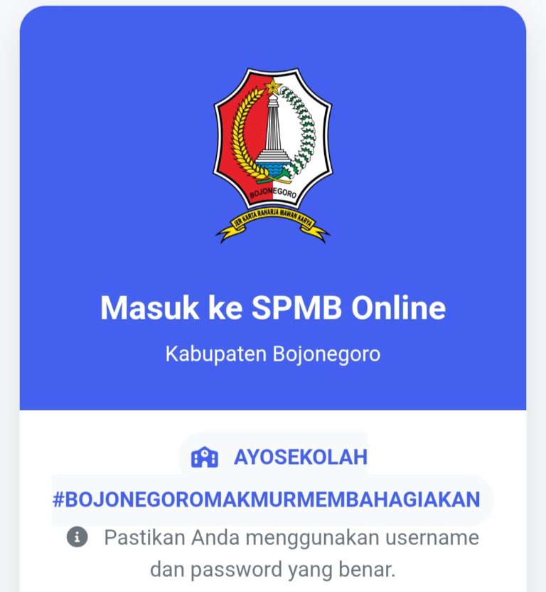 SPMB 2026 Bojonegoro Digelar Online, 12.060 Kursi Tersedia - Nawacita